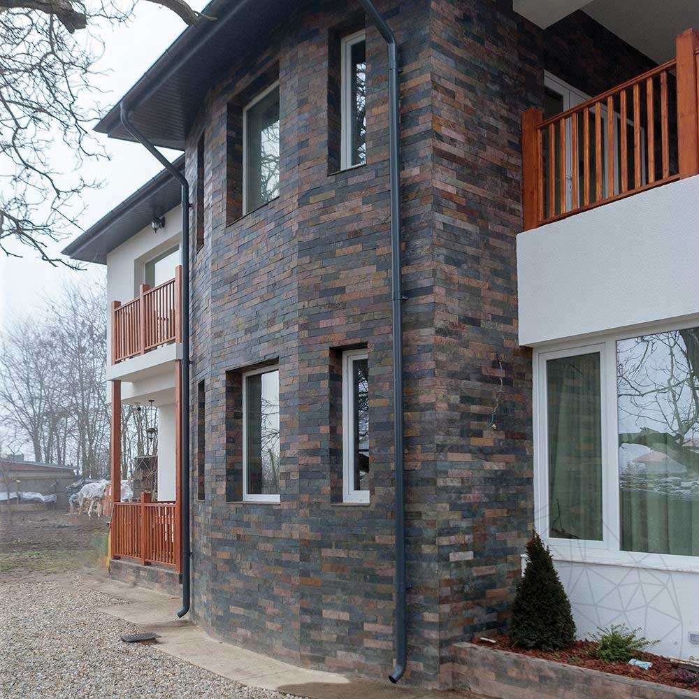 Multicolor Riven Slate cladding natural stone price - PIATRAONLINE.com