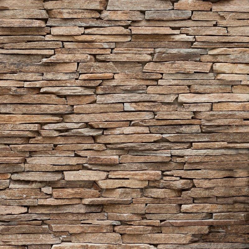 Decorative natural stone Rusty Brown Slate Strips (Pallet ...