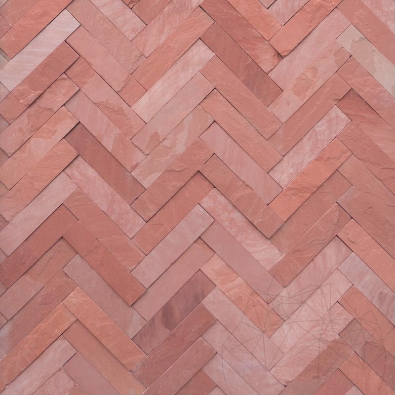 Agra Red Honed Sandstone 7 x 30 x 1 cm - PIATRAONLINE.com