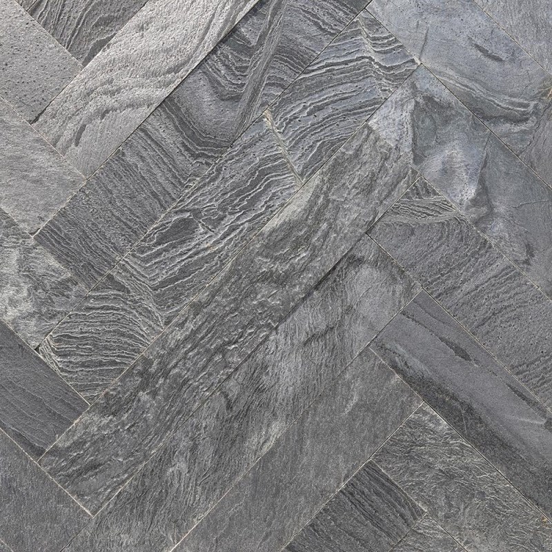 Silver Brushed Slate 60 x 10 x 1 cm - PIATRAONLINE.com