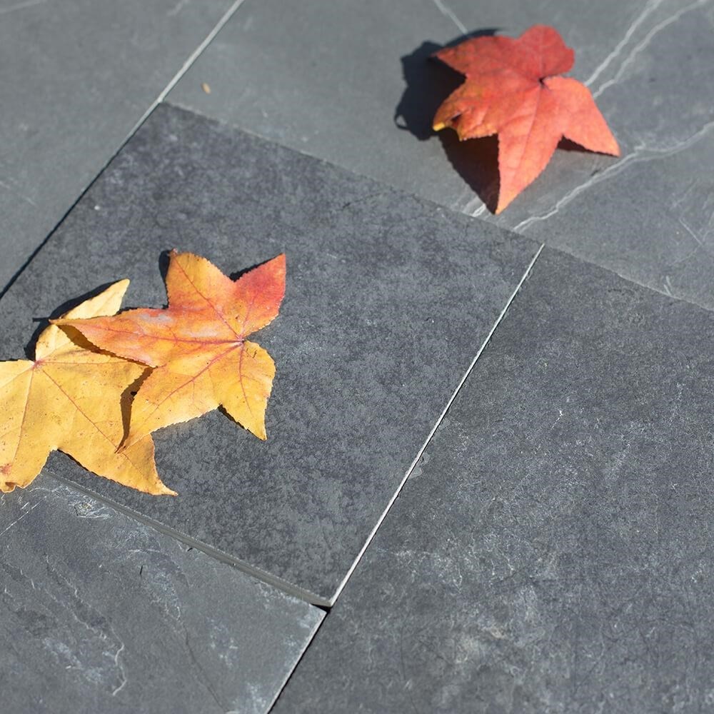 Nero Riven Slate French Pattern Set 2 cm - PIATRAONLINE.com